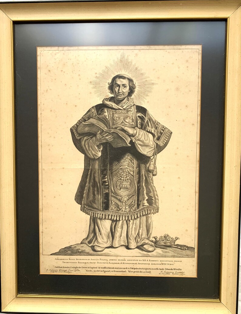 St. Adelbert, King of Deiron Pencil Sketch - Etsy