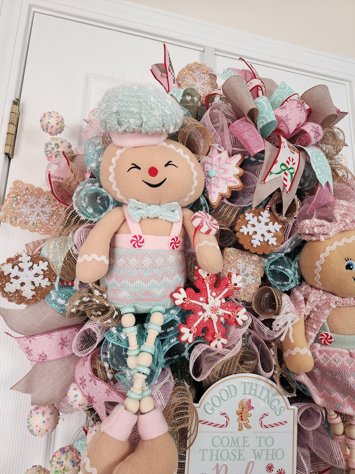 Gingerbread Wreath With Sweet Treats - Etsy