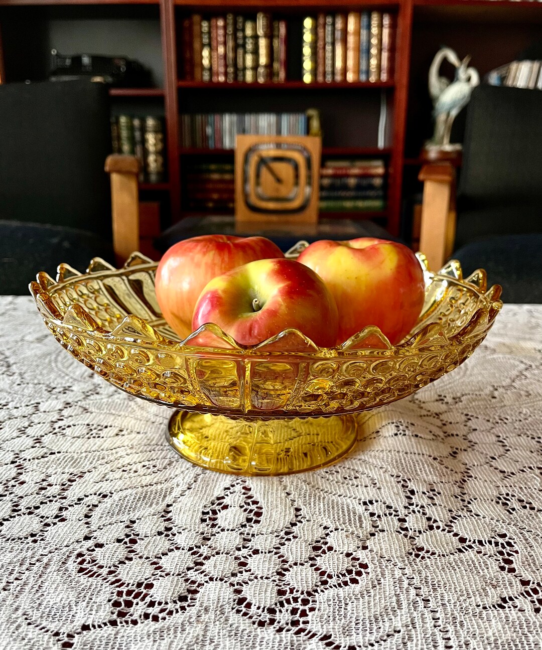 Antique Early American Pattern Glass EAPG Large Amber 3 - Etsy