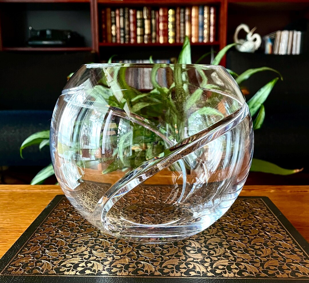 Wonderful Waterford! Large "siren" Pattern Crystal Rose Bowl - Etsy