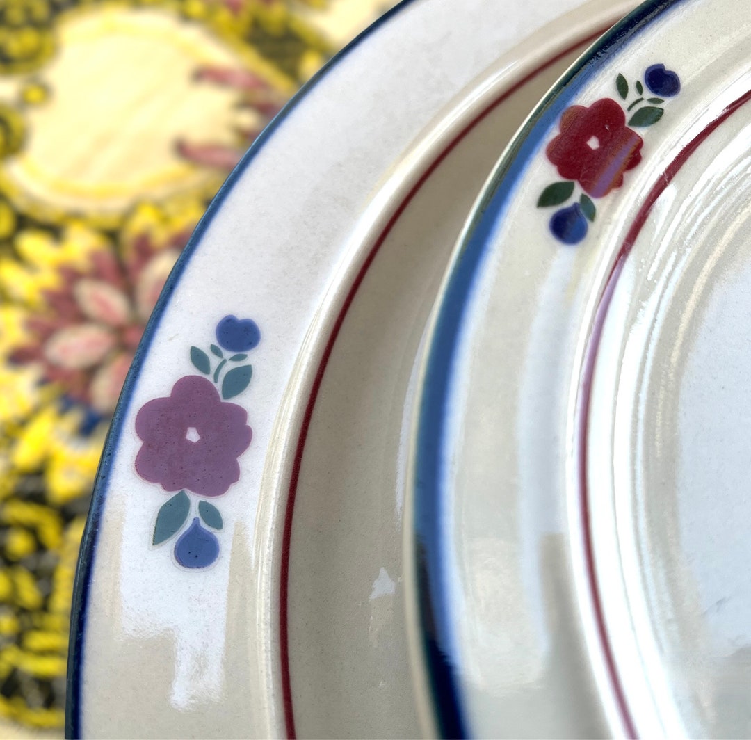 Vintage (1980s) Cottage Style Dinnerware by the Cellar Exclusively for ...