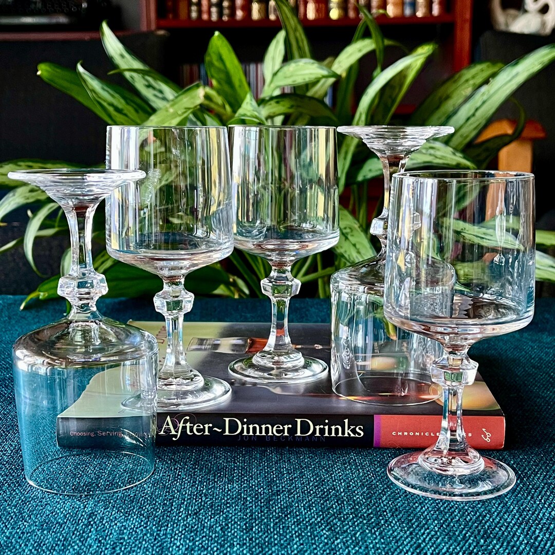Set of 5 French Crystal Sherry Glasses "vendome Uni" From Cristal D ...