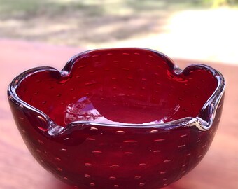 Red Glass Bubble - Etsy