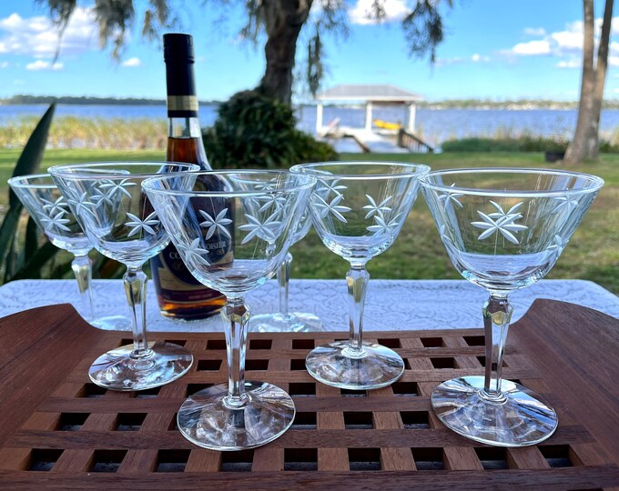 Vintage Libbey "candlelight" Cocktail Coupes - Mid-century Modern ...