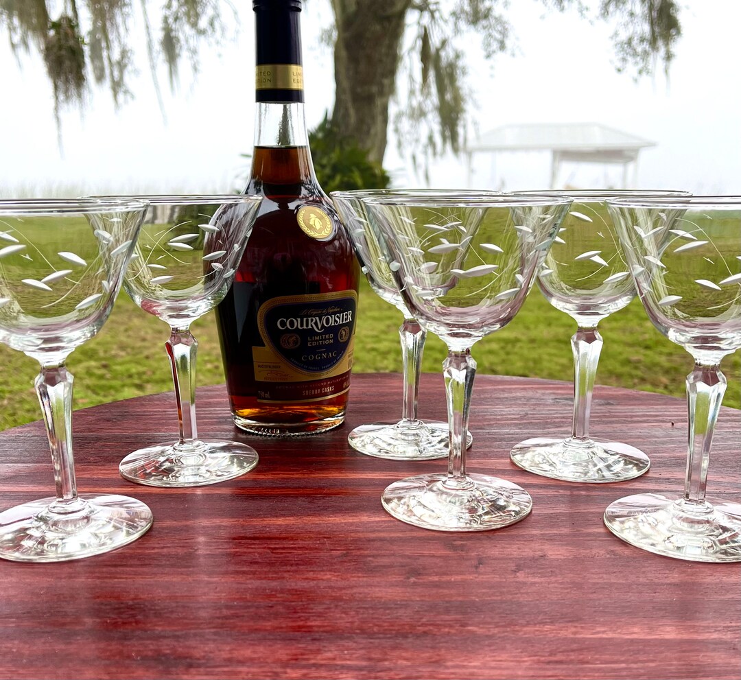 Vintage 1960s windswept MCM Cocktail Coupes From Libbey Set of 4 2 Sets ...