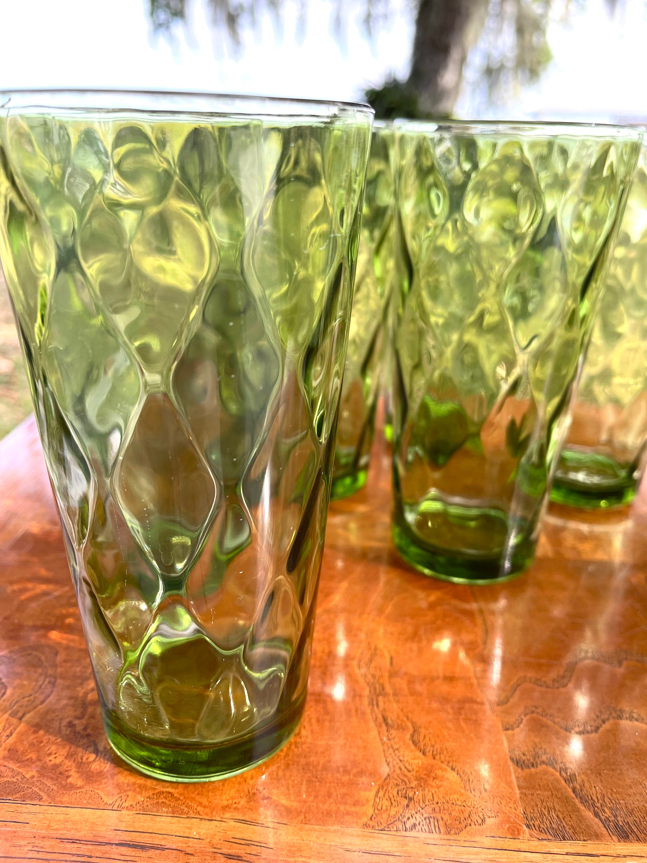 Drinkware Drink & Barware Anchor Hocking Gemstone Diamond Pattern Iced ...