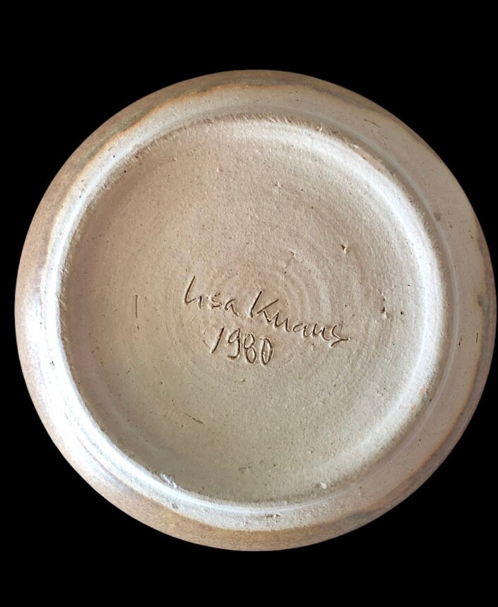 Lisa Knaus Signed/dated Studio Art Pottery Stoneware Vase - Etsy