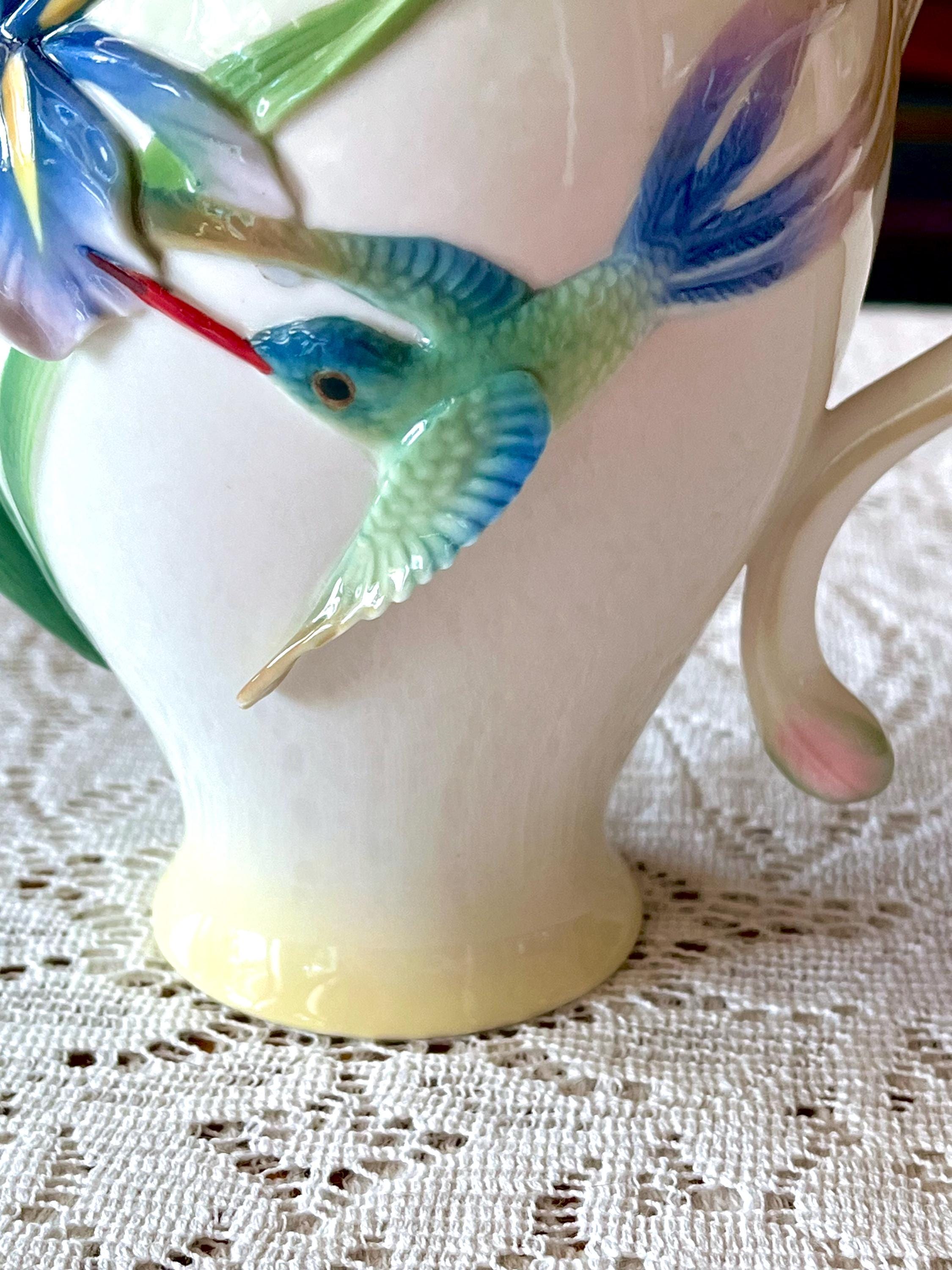 Vintage Franz Collection "long Tail Hummingbird" Collectible Porcelain ...
