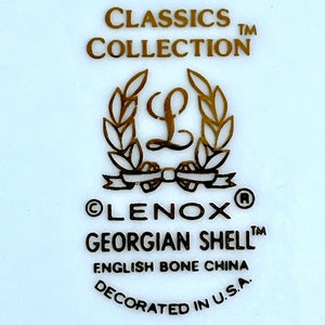 Vintage Lenox English Bone China georgian Shell 18 Pieces by the Piece - Etsy