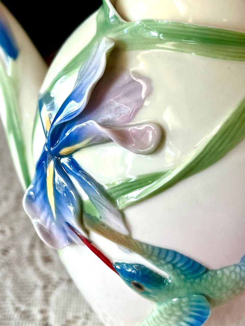 Vintage Franz Collection "long Tail Hummingbird" Collectible Porcelain ...