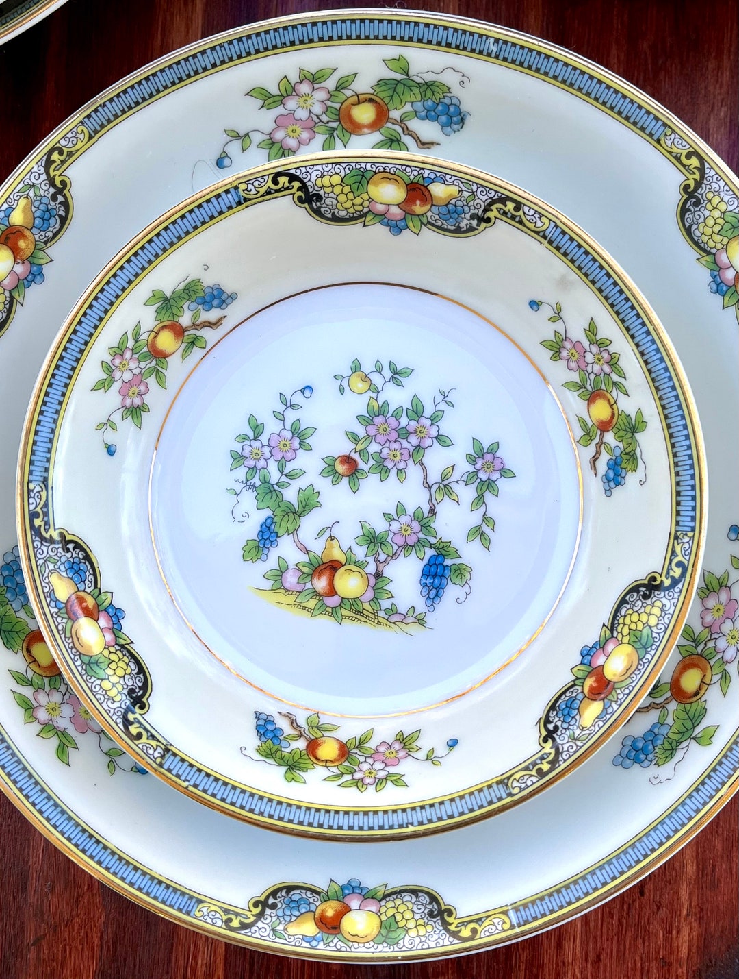RARE Antique 1921 Noritake China vintonia Salad Plates, Soup Bowls and ...
