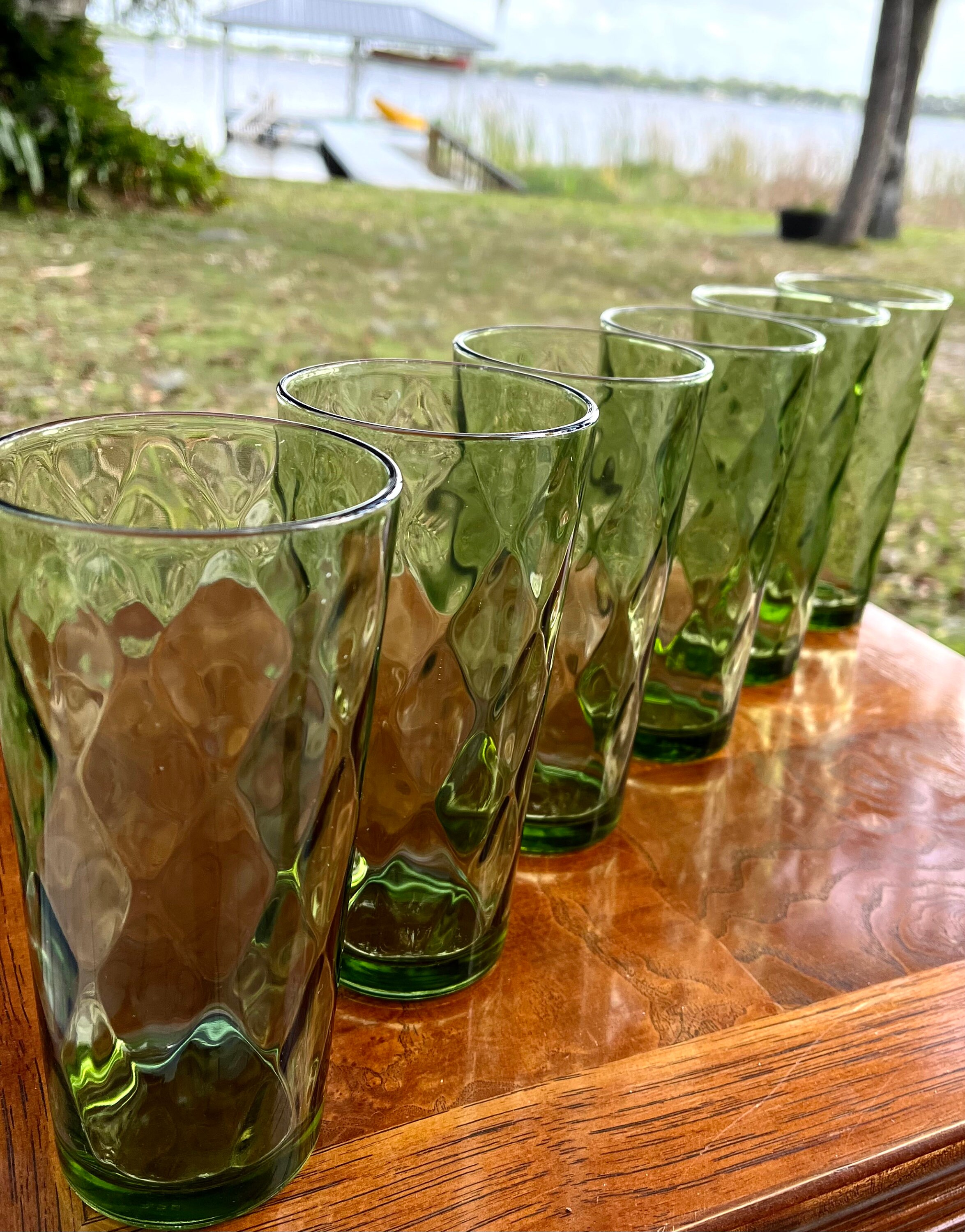 Drinkware Drink & Barware Anchor Hocking Gemstone Diamond Pattern Iced ...