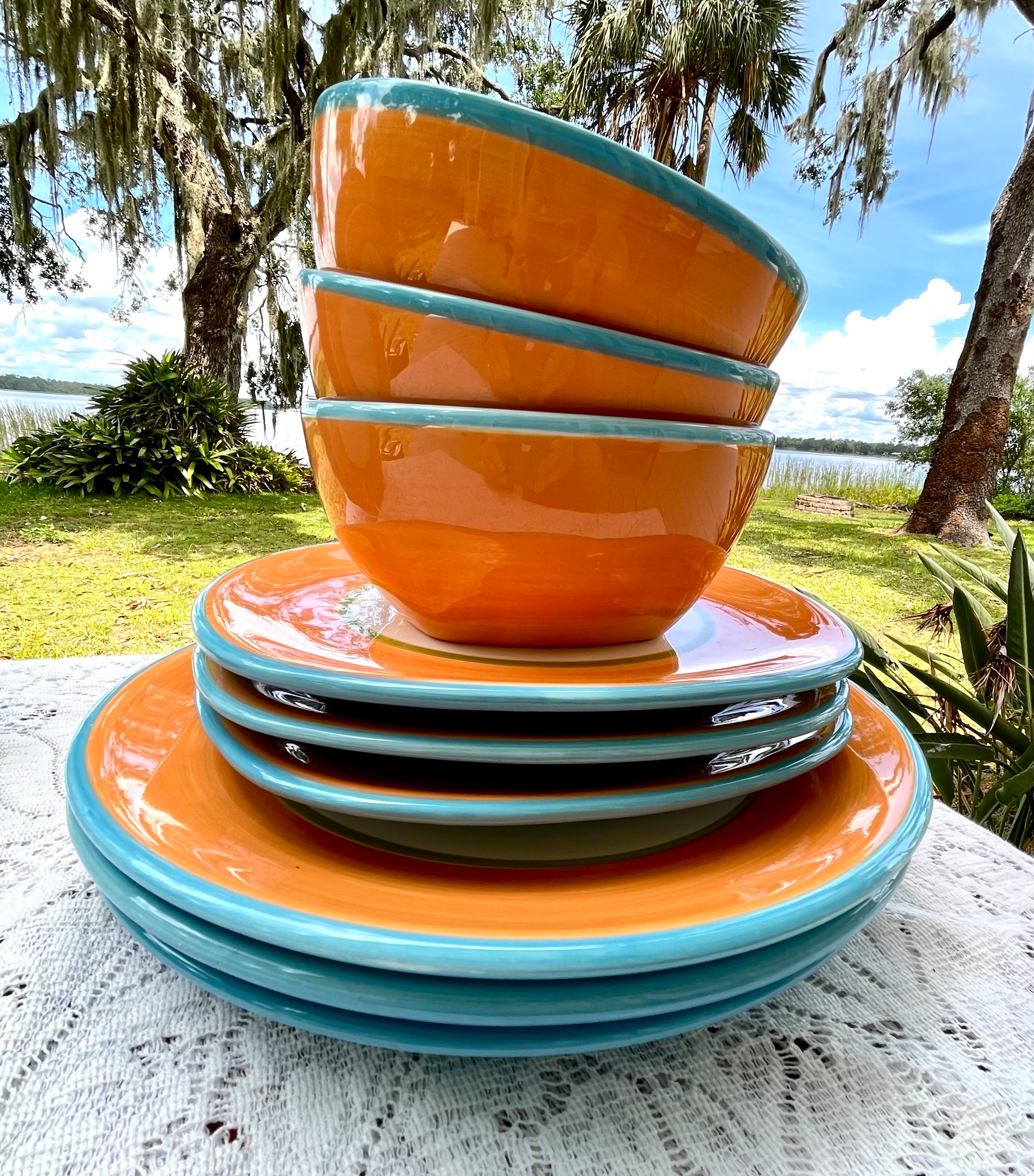 Dansk Hand Painted Dinnerware sorbet Mango Sold by the Piece Etsy