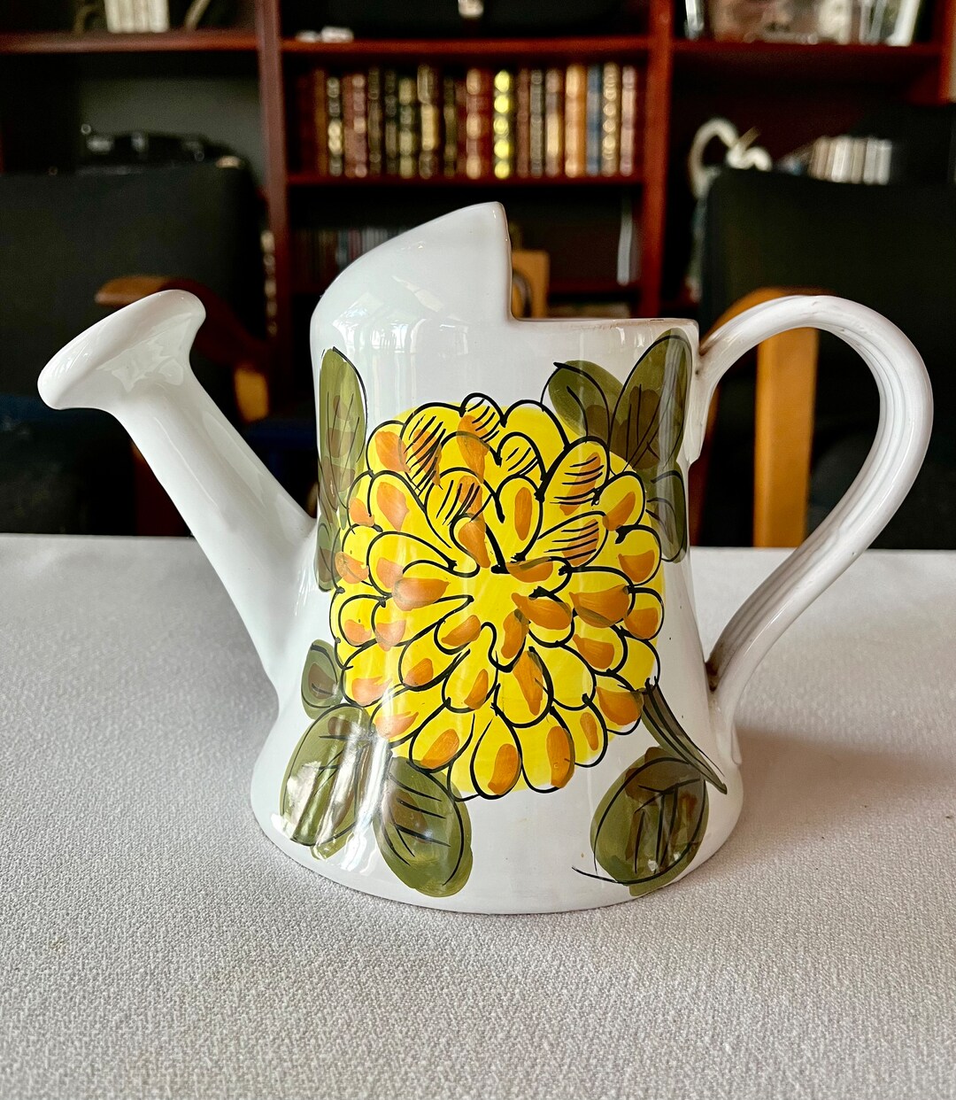 Vintage Italian Hand-thrown and Painted Ceramic Watering Pitcher - Etsy