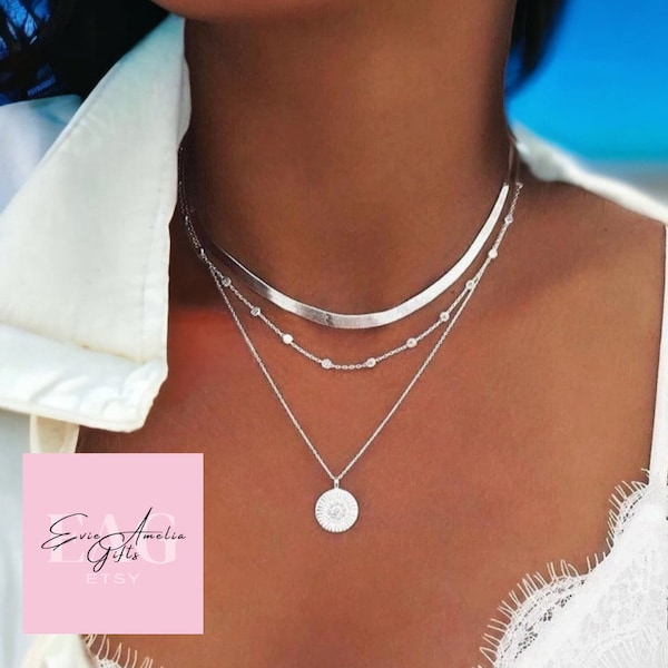 Multi Layer Necklace - Etsy