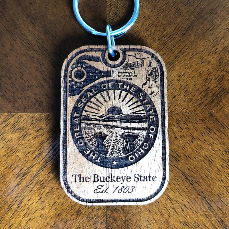 Buckeye Keychain - Etsy