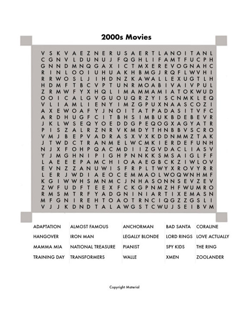 Giant Themed Word Search Puzzles Volume 1 - Etsy