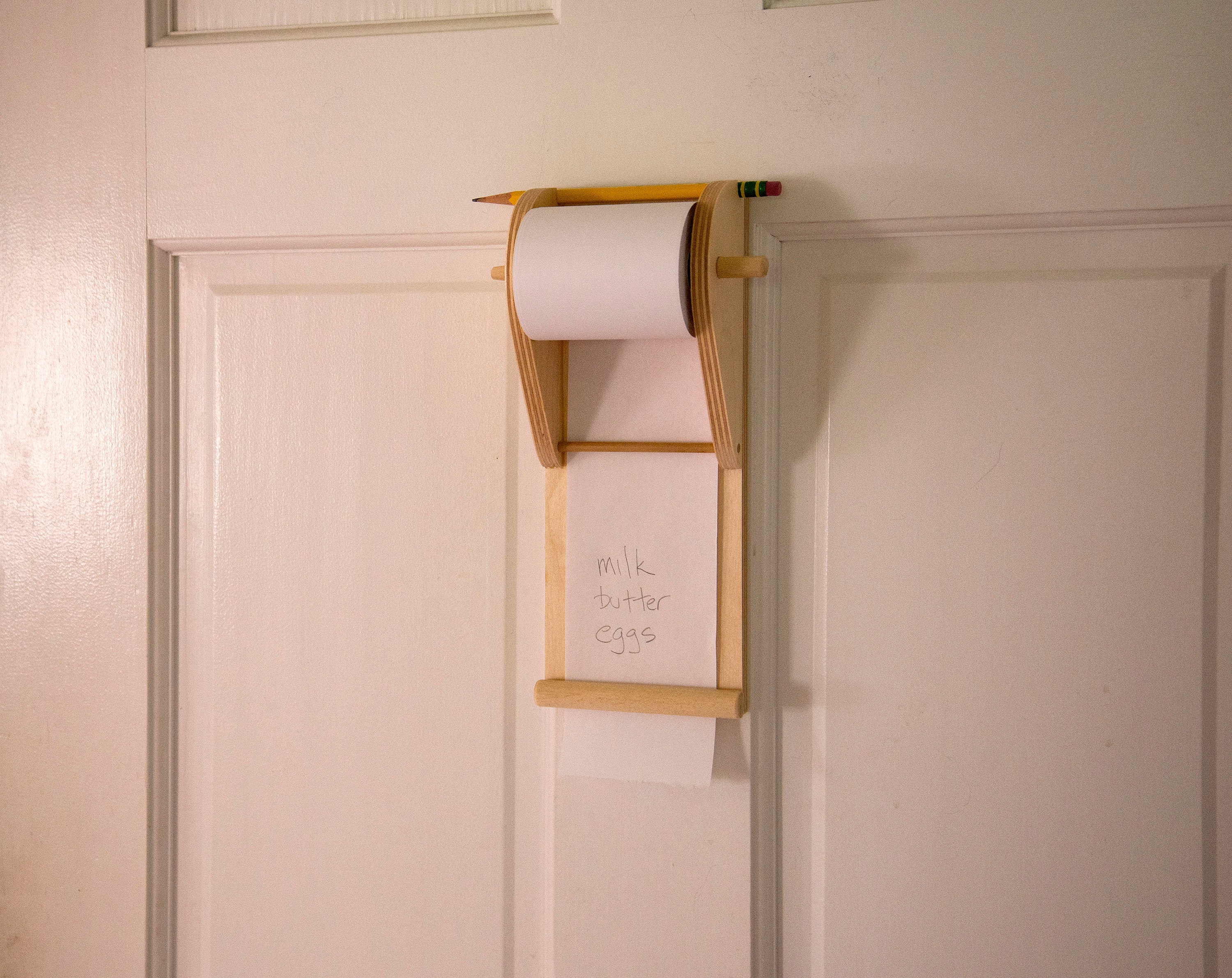 Retro Shopping List Holder | Handmade Kitchen Organizer | Grocery List ...