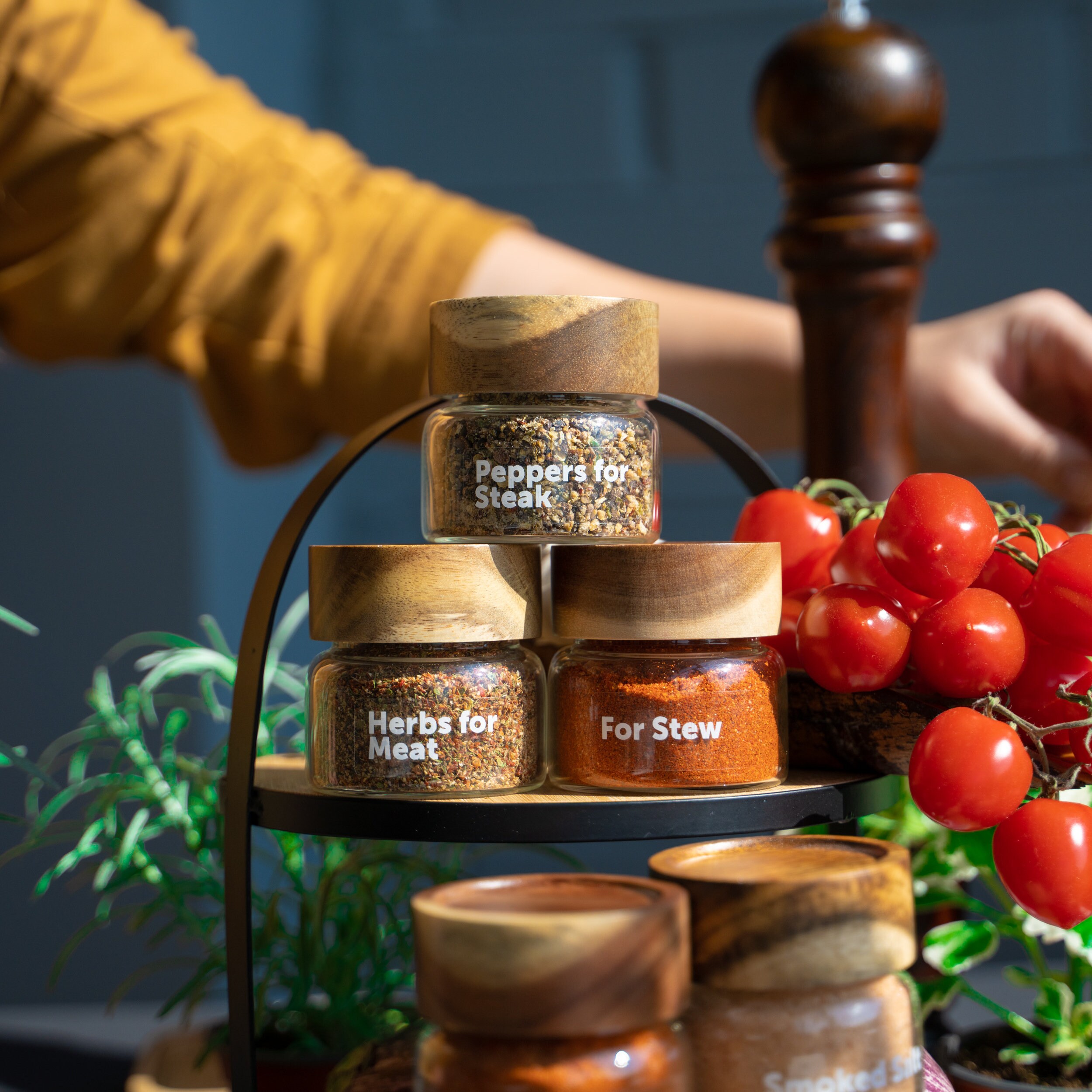Meat Lovers Spice Jar in Wood-corked Glass Bottles. A Gourmet - Etsy