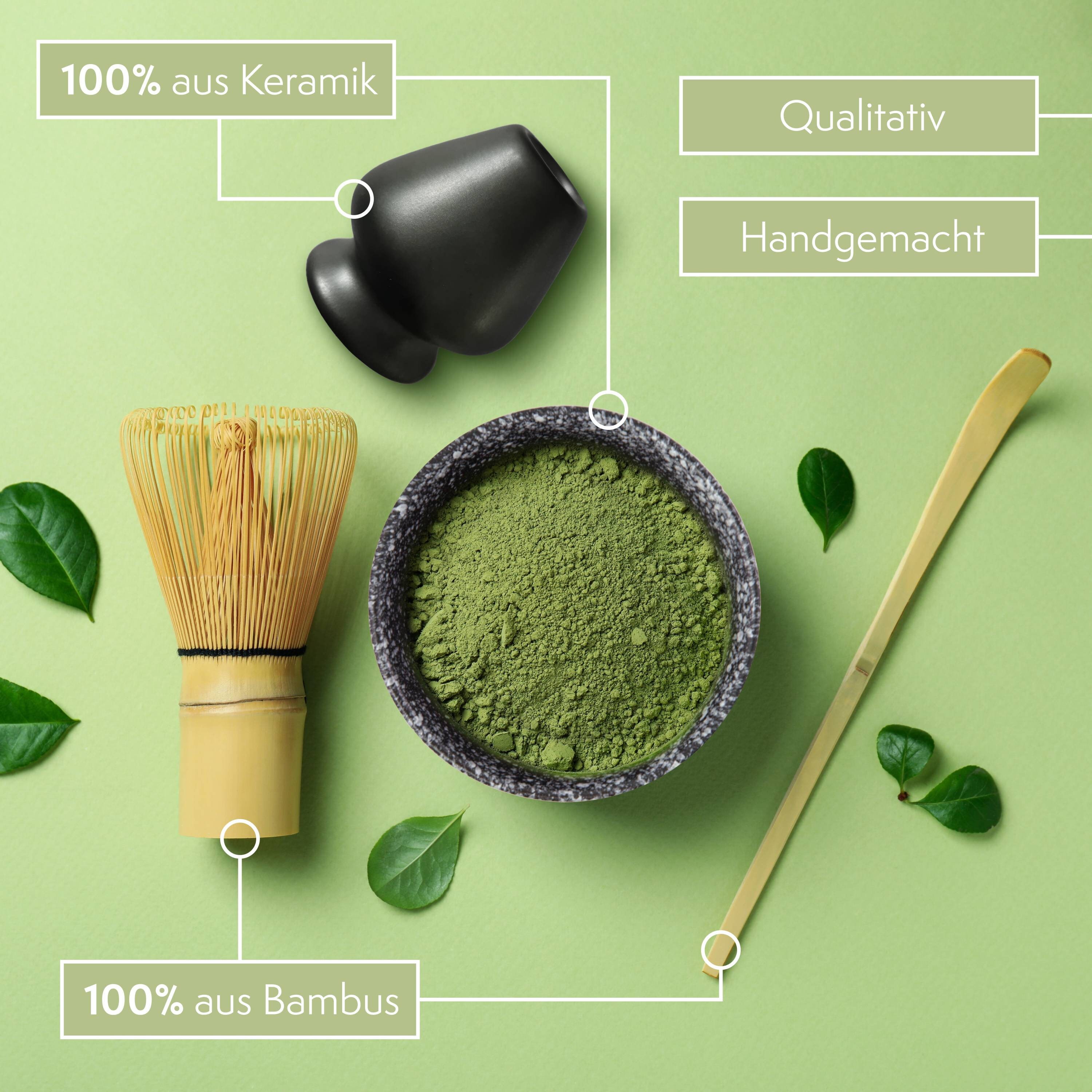 Matcha Set Consisting of Broom Bowl Spoon and Broom Holder - Etsy