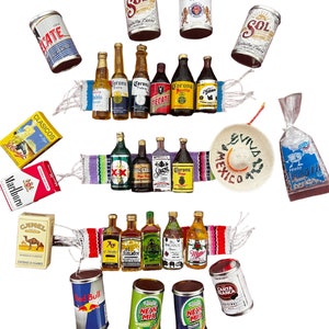 Mini Cervesa Bottle | Mini Marlboro Magnet | Mini Ice Bag - Etsy