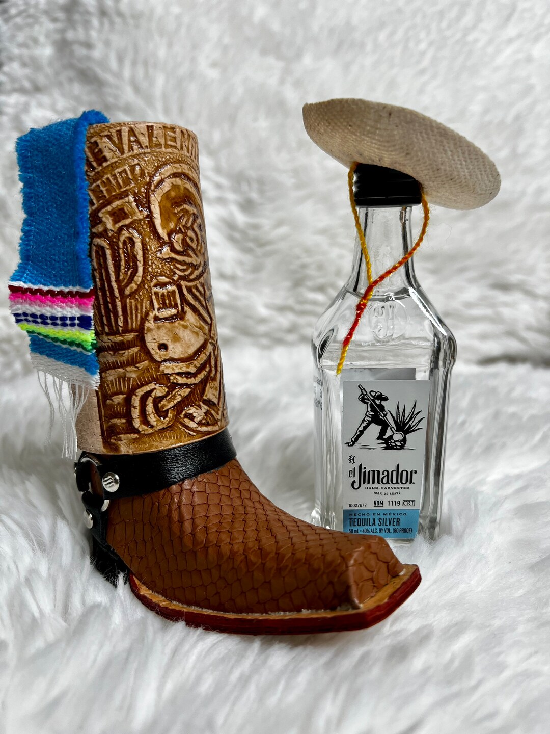 Mexican Boot Shot Cup Sombrero and Zarape - Etsy