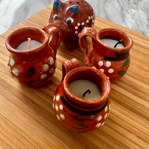 Mini Barro Mug Candle | Tasita De Cafe Candle | Arroz Con Leche Candle ...