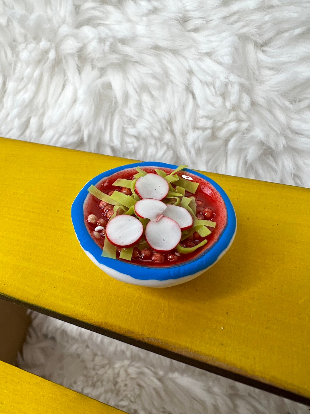 Mini-pozole Comida Tipica Mini porte-clés aimanté Pozole Décoration du ...