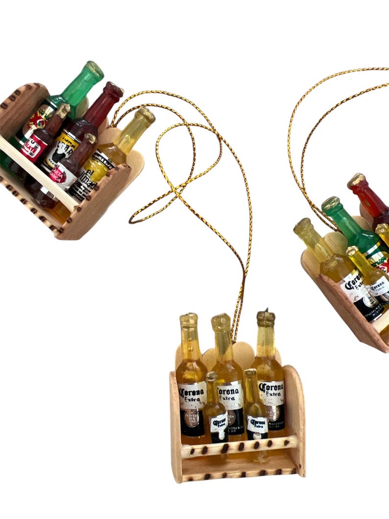 Mexican Cervesa Case Ornament 3 Pack or Mini Cervesa Lover Gift ...