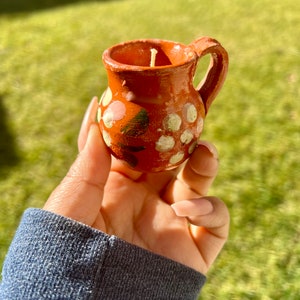 Mini Barro Mug Candle | Tasita De Cafe Candle | Arroz Con Leche Candle ...