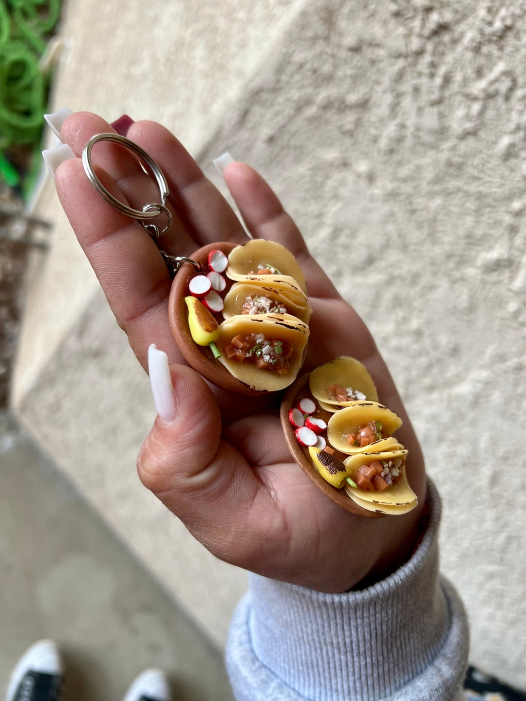 Mini Taco Plate Altar Decor Mini Plates Ofrenda Comida Tipicia - Etsy