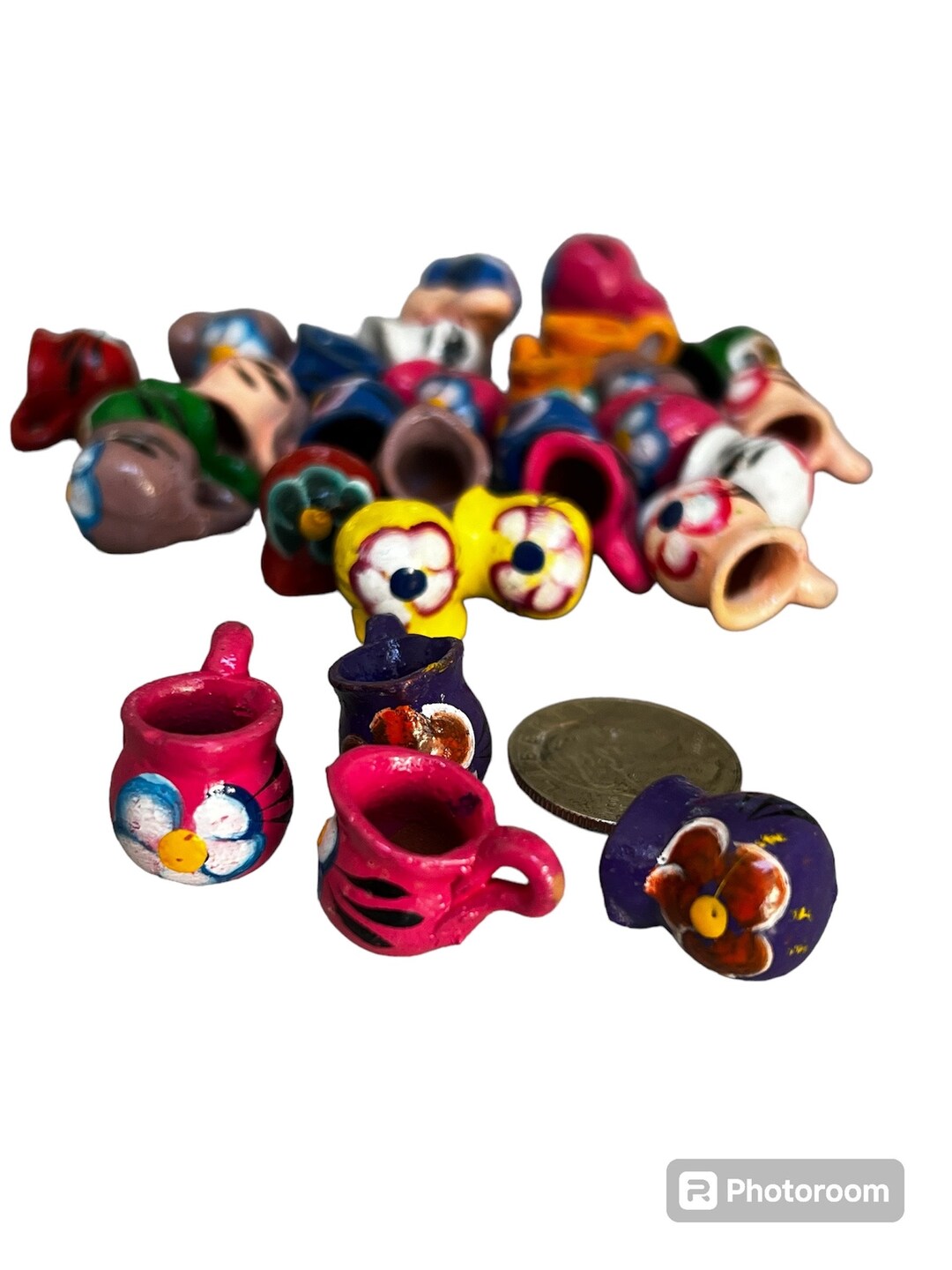 Mini Mexican Jarrito Mini Mexican Pottery Mini Mexican Decor Hand ...