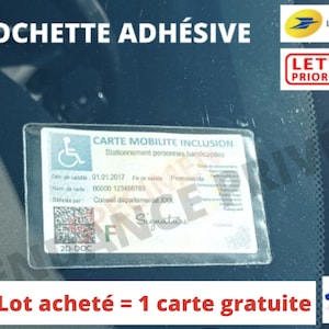 Porte Carte Mobilité Inclusion CMI LOT DE 2 Adhésif | Etsy