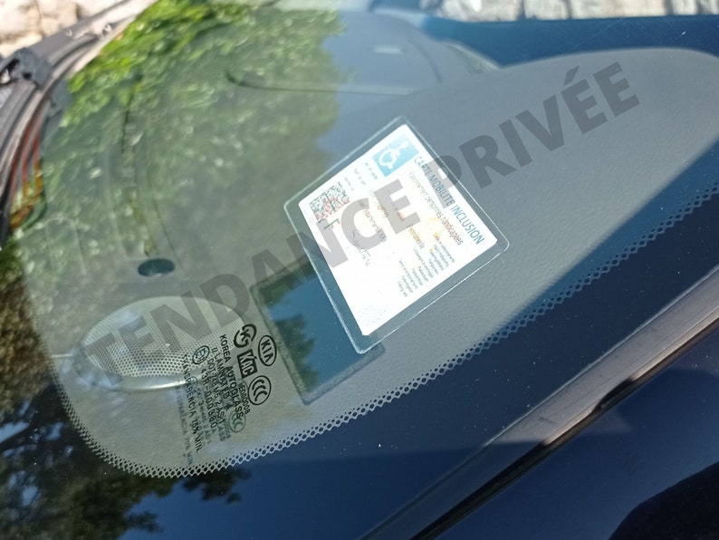 Porte Carte Mobilité Inclusion CMI LOT DE 2 Adhésif Transparent Support ...