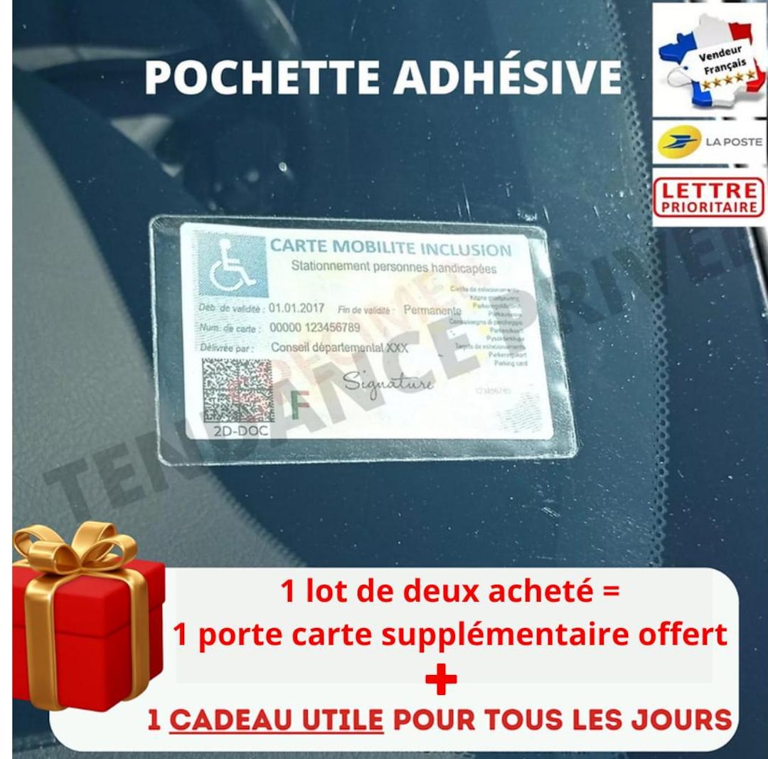 Mobility Inclusion Card Holder CMI SET OF 2 Transparent Adhesive ...