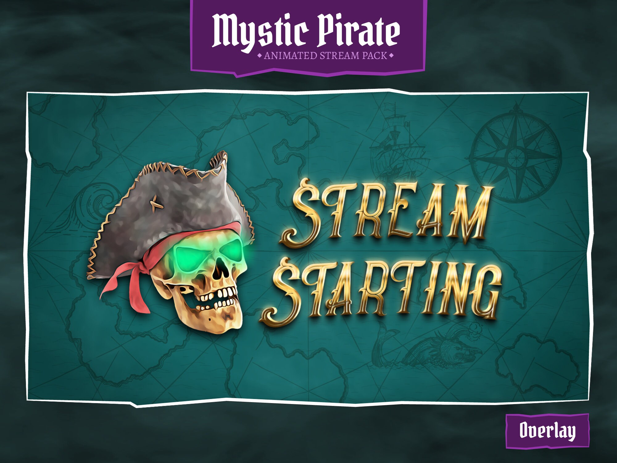Mystic Pirate Animated Stream Pack - Etsy