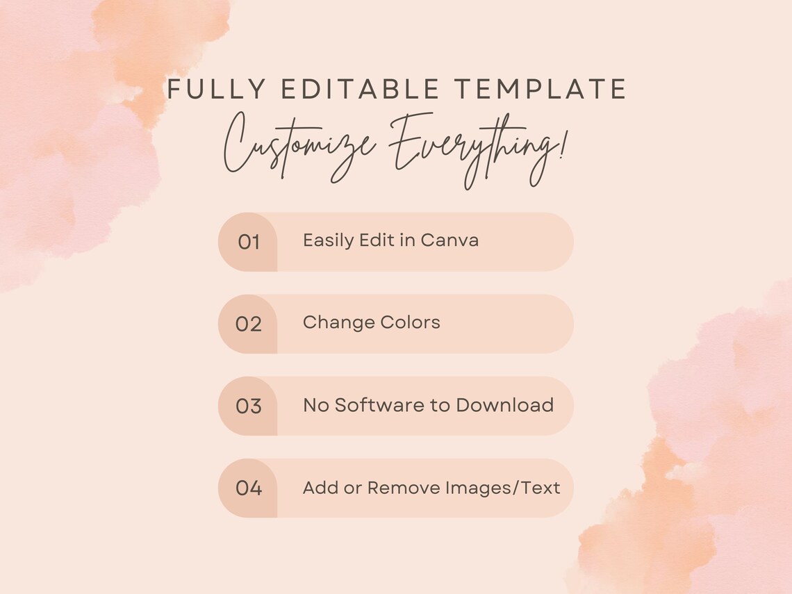Editable Canva Business Thank You Card Template Etsy
