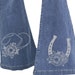 Custom Women's High Waist Bell Bottom Laser-etched Denim Jeans by ...