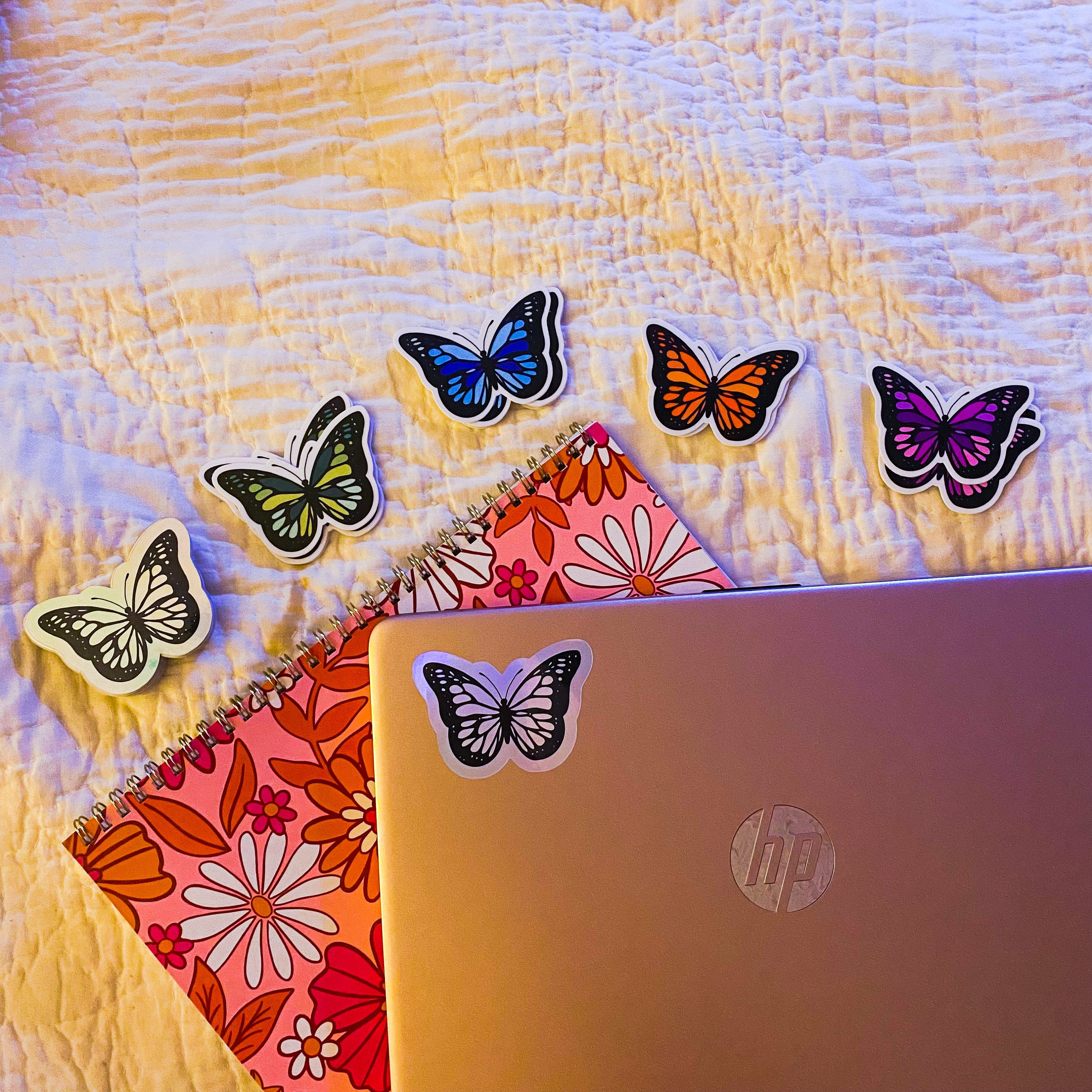 Hp Laptop With Butterfly Design