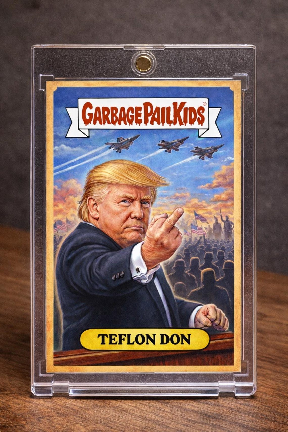 Teflon Don - Donald Trump Garbage Pail Kid Card - Etsy