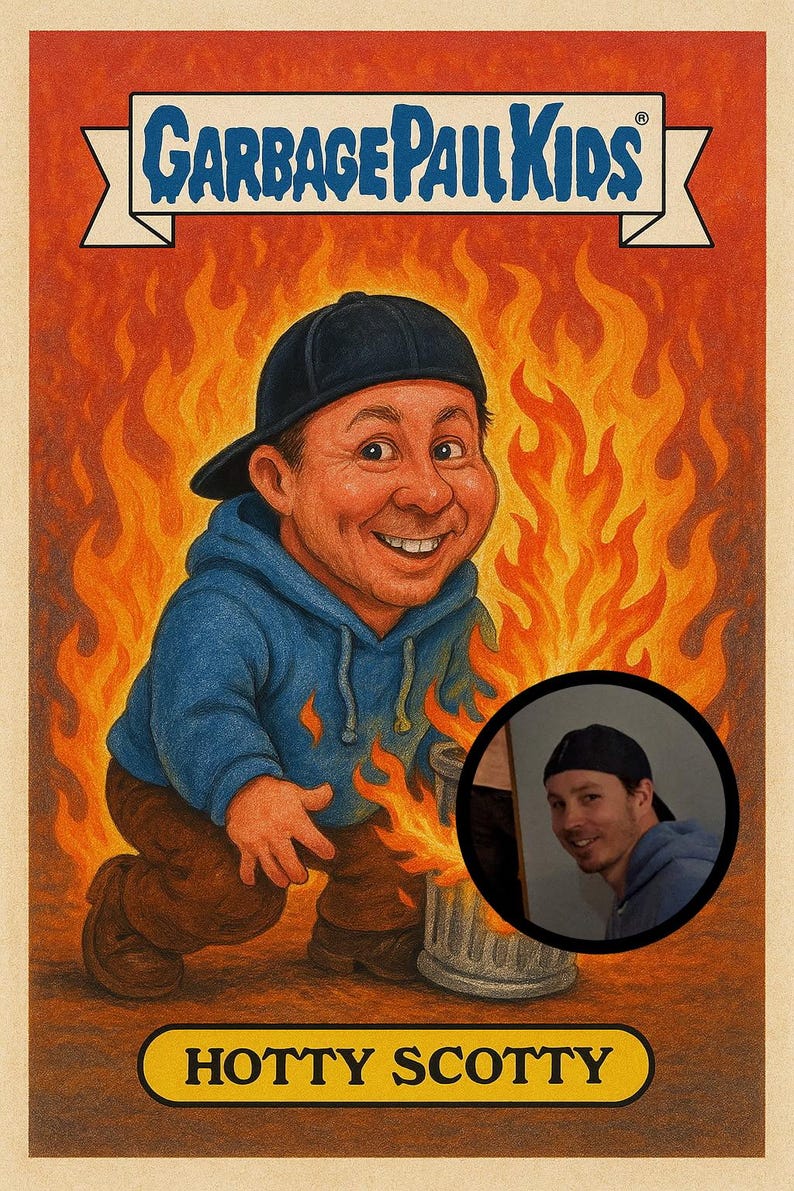 Custom Garbage Pail Kid Image | Personalized Garbage Pail Kids Art ...