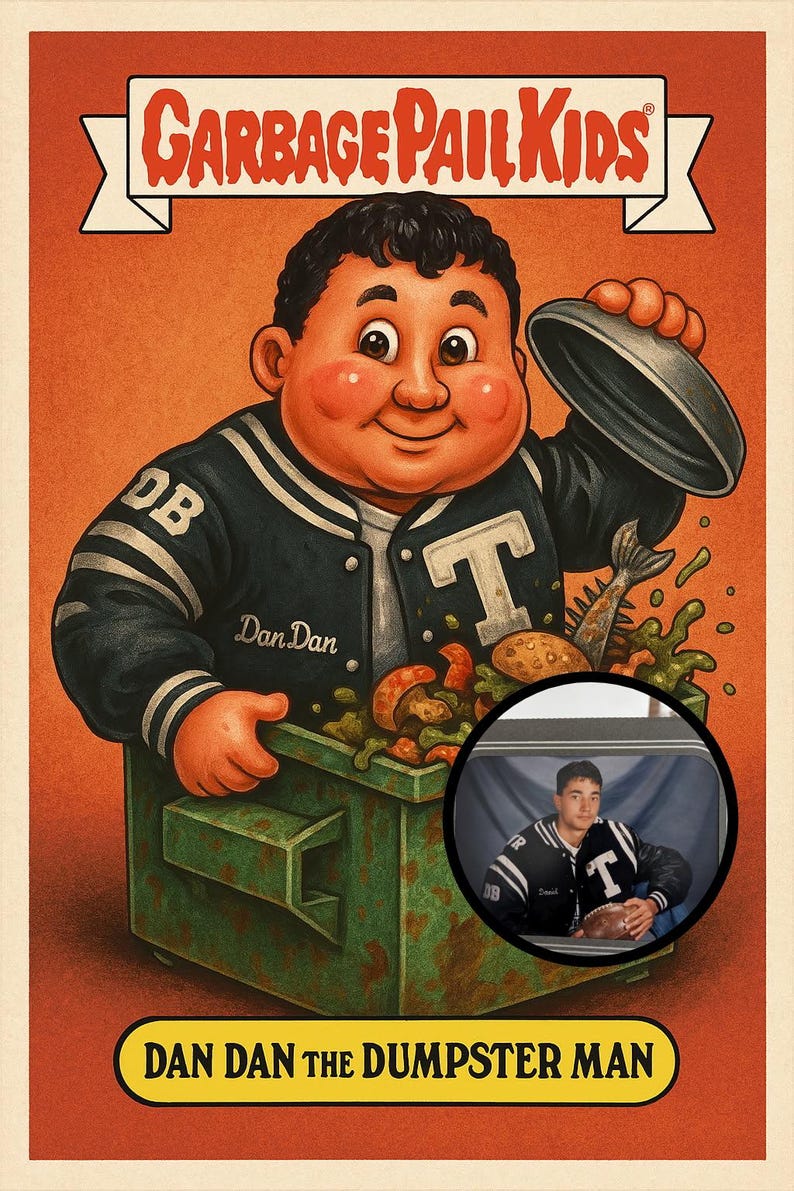 Custom Garbage Pail Kid Image | Personalized Garbage Pail Kids Art ...