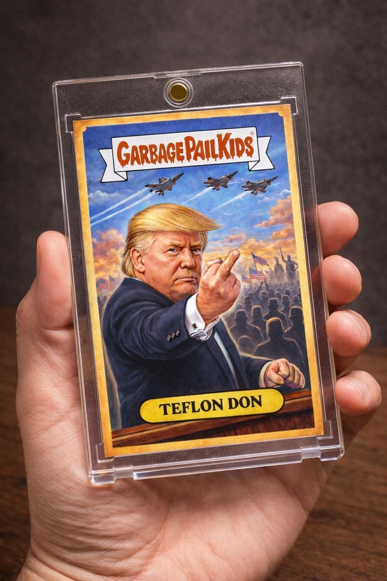 Teflon Don - Donald Trump Garbage Pail Kid Card - Etsy