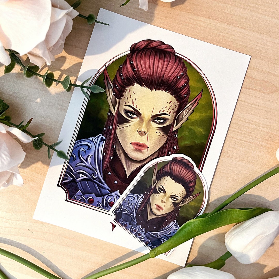 Baldur’s Gate 3 (BG3) - Lae’zel - Print or Sticker - Etsy