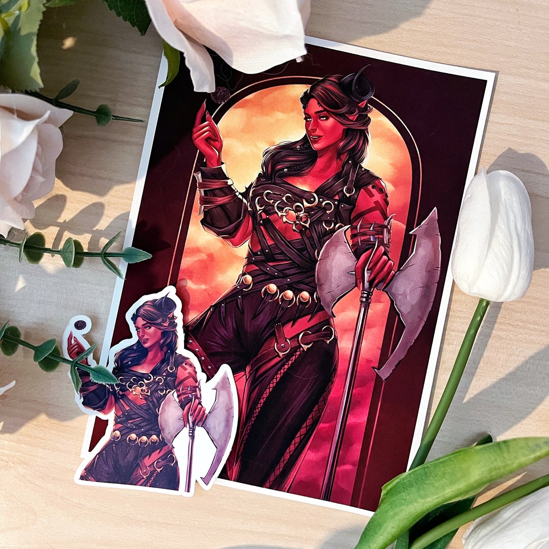 Baldur’s Gate 3 (BG3) - Karlach - Print or Sticker - Etsy