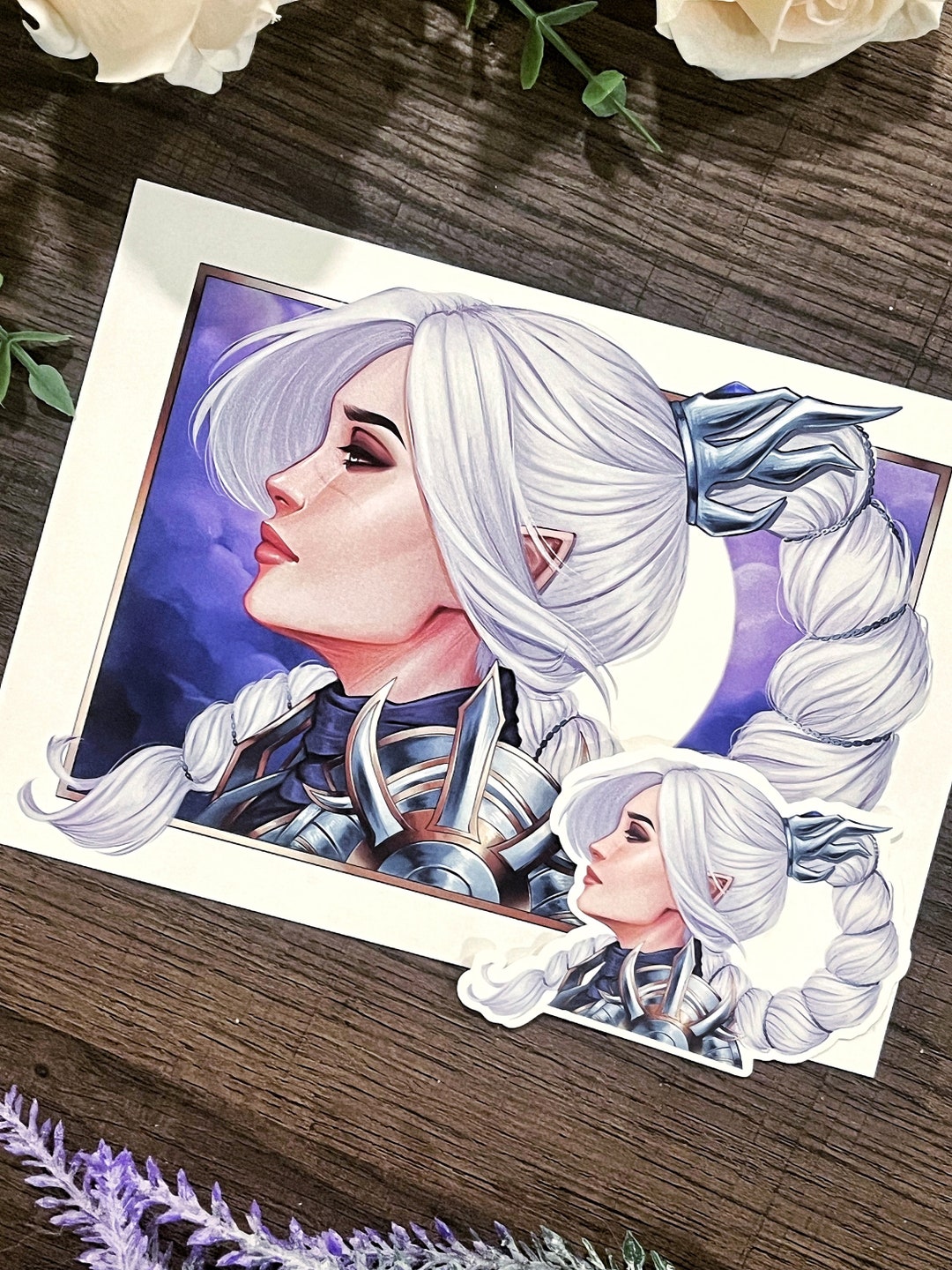 Baldurs Gate 3 BG3 Shadowheart Print or Sticker - Etsy