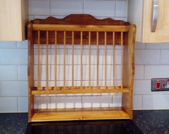 Antique Wall Plate Rack | Etsy