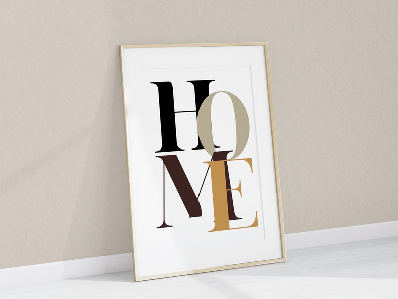 Home Decor Printable Poster, Modern Home Quote Print for Interior ...
