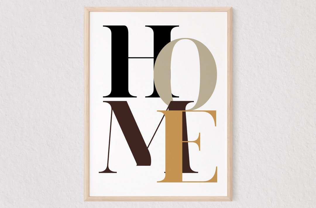 Home Decor Printable Poster, Modern Home Quote Print for Interior ...