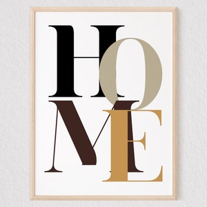 Home Decor Printable Poster, Modern Home Quote Print for Interior ...